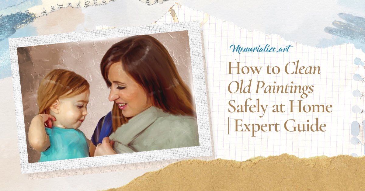 How to Clean Old Paintings Safely at Home | Memorialize Art