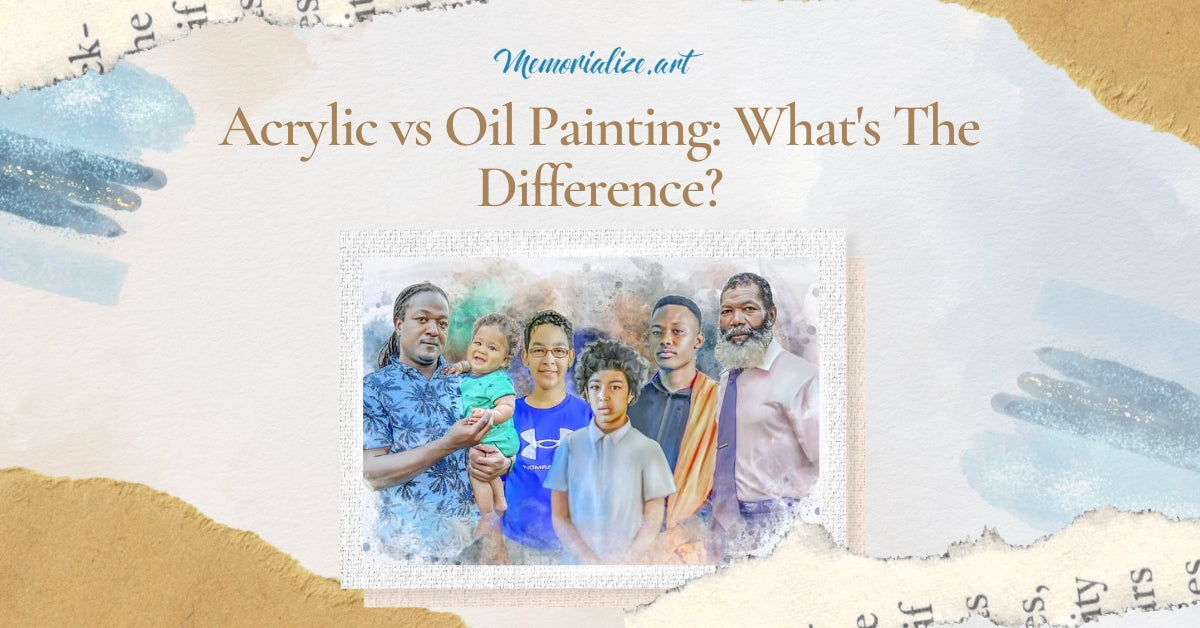 Acrylic vs Oil Painting: What's The Difference? | Memorialize Art