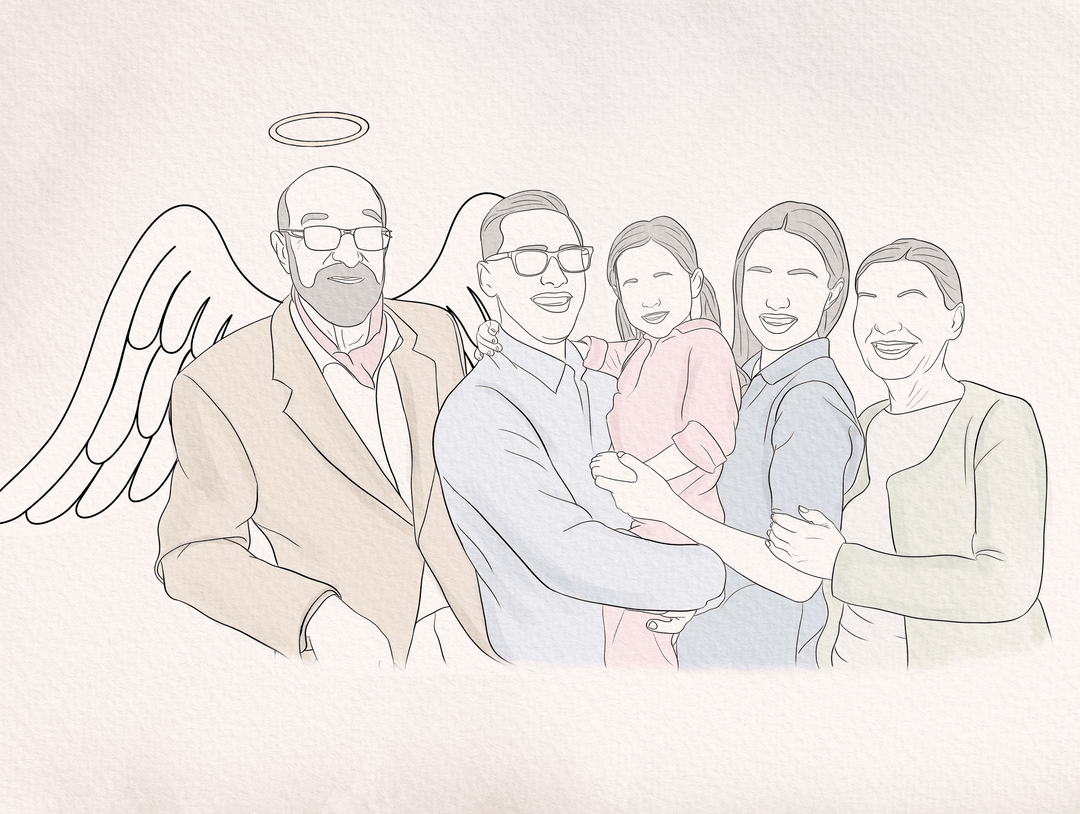Custom Memorial Line Art | Memorialize Art